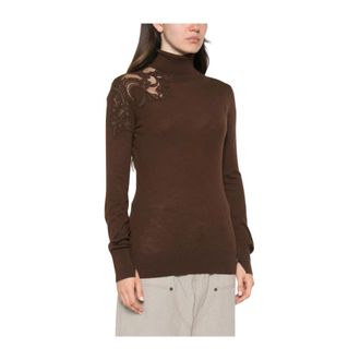 Ermanno Scervino Damen, Strickwaren, Braun, SGr&ouml;&szlig;e