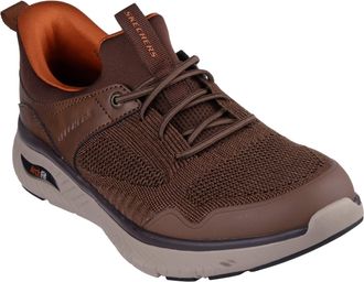 Skechers USA Mens Herren Arch Fit Crosser-Emeric Sneaker, Braun, 45.5 EU