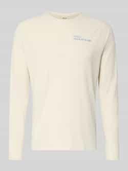 Halo Longsleeve mit Label-Print Modell SORONA