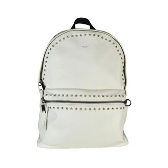 Jimmy Choo London Lederrucksack - - Bags - Herren - Wei&szlig; - ONE SIZE