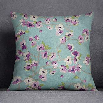 Bonamaison Le Jardin du Lin Kissenhüllen, Cotton, Mehrfarbig, 45x45