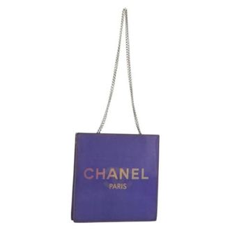 Chanel Pre-owned Vinyl Schultertasche - - Pre-owned - Damen - Lila - ONE SIZE