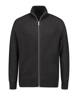 Marc O'Polo Herren Cardigan schwarz unifarben