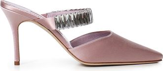 Manolo Blahnik Mules - Satin