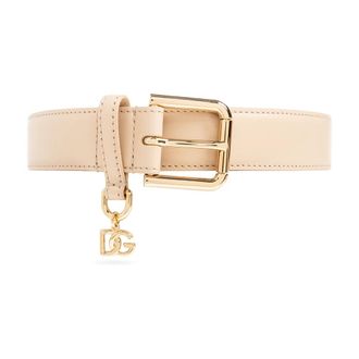 Dolce & Gabbana Lederg&uuml;rtel - - Accessories - Damen - Beige - 80 CM