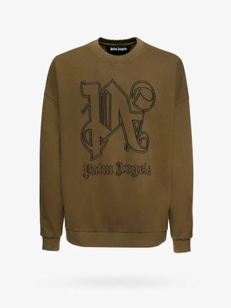 Palm Angels Organic cotton sweatshirt with embroidered monogram - PALM ANGELS - gender_Man