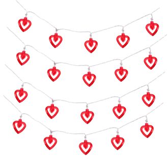 Cabilock 1 Satz Saite Laternenpfahl Herz-LED-Licht erhellen Valentinsgr&uuml;&szlig;e Lichter Wein hochzeitsdeko hochzeitsdeco Valentinstagsgeschenk Zimmerdekoration zum 