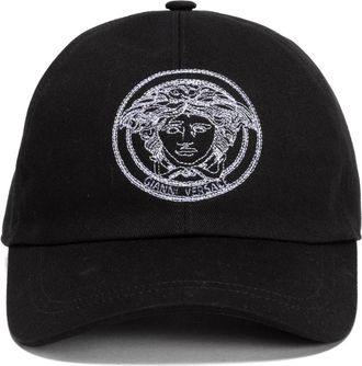 Versace Homme, Accessoires, Noir, Taille: 57 CM Casquettes