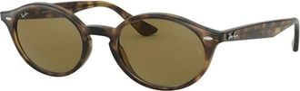 Ray-Ban unisex, Accessoires, Brun, Taille: 51 MM Oval Lunettes de soleil
