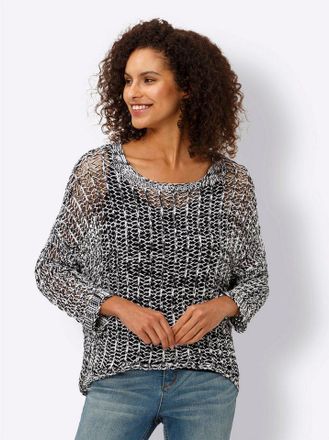 Heine Strickpullover Pullover 3/4-Arm Ajour