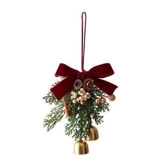 Generico Weihnachtsglocken zur Dekoration von T&uuml;ren, dekorativer T&uuml;rh&auml;nger mit Glocken und Tannenzapfen, festliche Weihnachtsdekorationen f&uuml;r Winter, Urlaub un