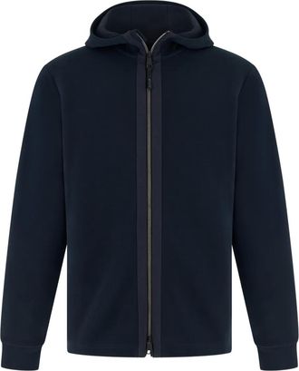 Boggi Milano full-zip piqu&eacute; sweatshirt - Blau