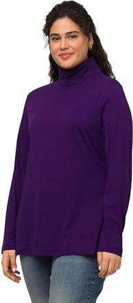 Ulla Popken T- Shirt Basique, Violet Profond, 48-50 Femme