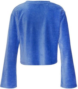 Buffalo Langarmshirt mit weicher Cord-Struktur