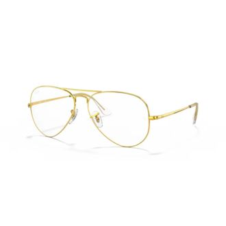 Ray-Ban unisex, Accessoires, Jaune, Taille: 55 MM Rx6489 Aviator