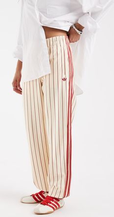 adidas Originals Firebird - Pantalon de surv&ecirc;tement &agrave; fines rayures - Vanille chaud-Jaune