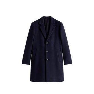 Tommy Hilfiger Manteau droit Smart Casual en laine m&eacute;lang&eacute;e