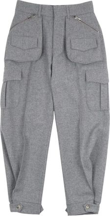 Ermanno Scervino Femme, Pantalons, Gris, Taille: 34 FR Tapered Pantalons