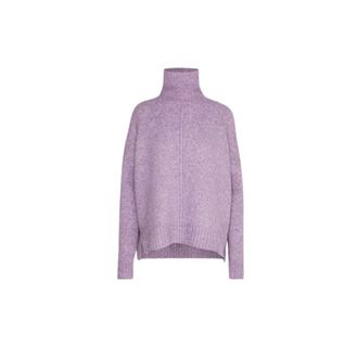 Vanessa Bruno Femme, Pulls, Violet, Taille: 42 FR Pull Doux en Laine Yak Alpaga