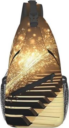 Generic Sac &agrave; dos &agrave; bandouli&egrave;re avec m&eacute;lodie de piano musical pour homme