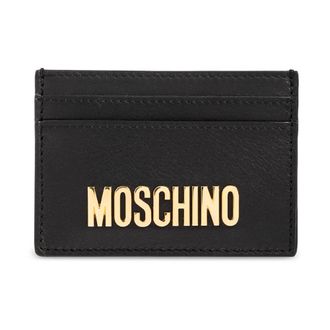 Moschino Kartenetui mit Logo - - Accessories - Herren - Schwarzk - ONE SIZE
