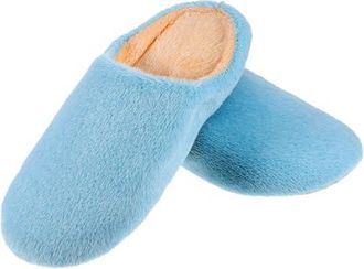 BESPORTBLE Pantoufles Hiver Coton Doux Pour Femme Confortables Et Chauds Pour Maison Pointure Bleu