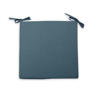 Soleil d'Ocre Dessus de Chaise Alix, Polyester, Bleu, 40x40x3 cm