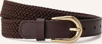 HUGO BOSS Flechtg&uuml;rtel Carol Mit Leder braun