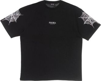 Phobia Archive Cobweb Print Tee - - Tops - Herren - Schwarzk - L