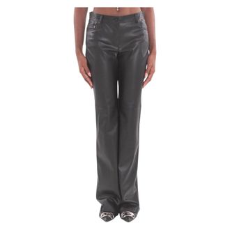 Aniye By Carly Eco-Leather Coated Pants - - Trousers - Damen - Schwarzk - M