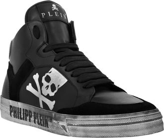 Philipp Plein Low-Top Sneaker - High-Top Turnschuhe Retrokickz - Gr. 39 (EU) - in Schwarz - für Damen