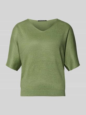 Luisa Cerano Relaxed Fit Strickshirt aus reinen Leinen in Strick-Optik
