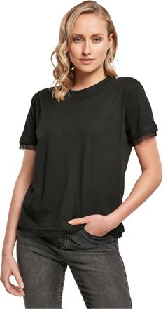 Build Your Brand Ladies Laces Tee, Black, M