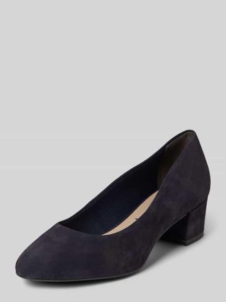 Tamaris Pumps aus Leder mit Blockabsatz