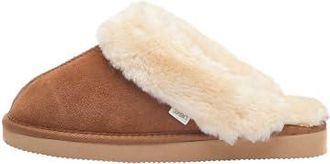 Next Chaussons mules en daim doubl&eacute;s de fausse fourrure Chestnut Brown 38-39