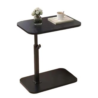 Generic C Tisch - Rolling Snack Desk, minimalistische Seitenplattformen | 360 Grad bewegliches Endregal mit stabilem Rahmen für Leseecke, Schlafsaal, enge Räu