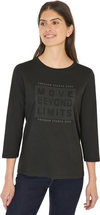 Cecil Shirt mit Schmucksteinen raw Khaki XXL