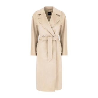 Max Mara Femme, Manteaux, Beige, Taille: 32 FR Manteau Ceintur&eacute;