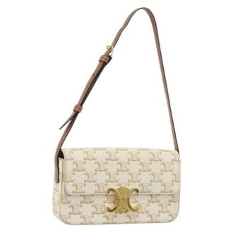 Celine Sac bandouli&egrave;re vintage Pre-owned - Femme - Pre-owned - Beige - Taille: ONE Size