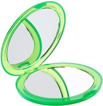 eBuy GB Kosmetikspiegel, doppelseitig, Vergr&ouml;&szlig;erung, Taschenformat, Hellgr&uuml;n