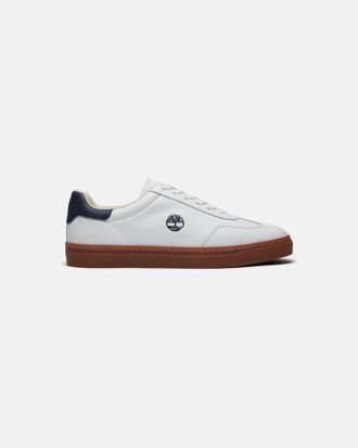 Timberland Lisbon Essential Sneaker f&uuml;r Herren in Wei&szlig;/Dunkelblau, Herren, Wei&szlig;, Gr&ouml;&szlig;e