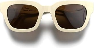 London Mole Vegas lunettes de soleil | Lunettes carrées/rectangulaires/trapézoïdales surdimensionnées | Homme femme unisexe | Charnières à ressort