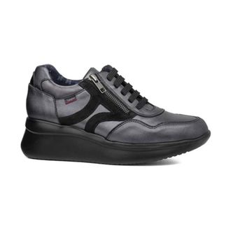 Callaghan Wildleder Zip Sneakers mit Gummisohle - - Shoes - Damen - Schwarzk - 40 EU