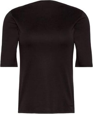 Calvin Klein T-shirt manches 3/4 &agrave; col bateau en coton