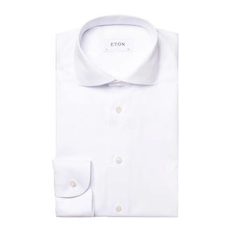 Eton Wei&szlig;es Businesshemd Slim Fit - - Shirts - Herren - Wei&szlig; - 2XL