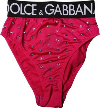 Dolce & Gabbana Femme, Sous-v&ecirc;tements, Rose, Taille: 38 FR Culottes Taille Haute