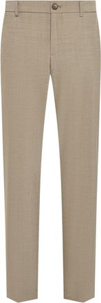 HUGO BOSS Anzughose aus einem Schurwollmix mit B&uuml;gelfalte in