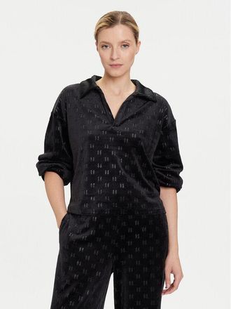 Karl Lagerfeld Bluse A4W44007 Schwarz Regular Fit