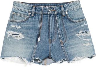 Alexander Wang Femme, Shorts, Bleu, Taille: W24 Denim Shorts