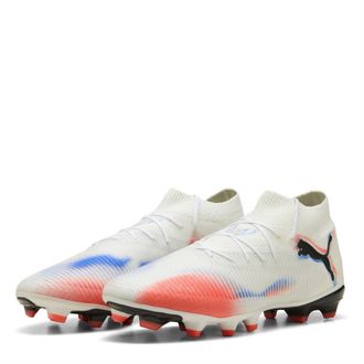 Puma Future 8 Pro K&uuml;nstlicher Boden Fu&szlig;ballschuhe f&uuml;r Herren (Wei&szlig;/Schwarz/Rot)